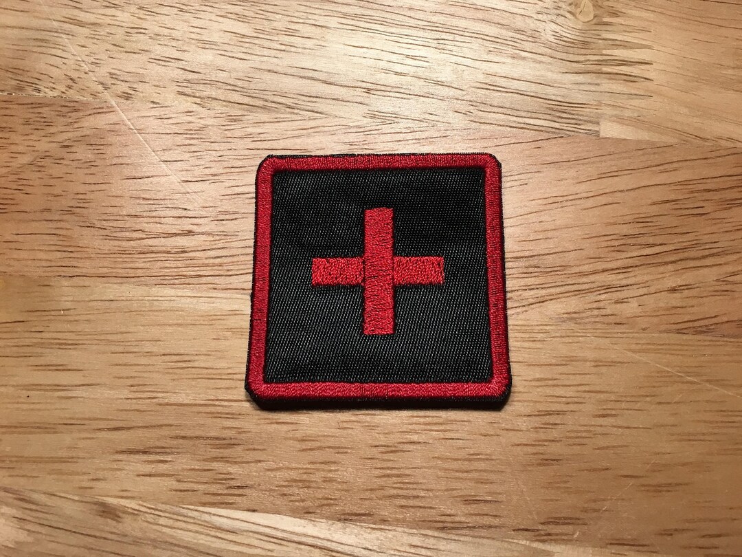 Medical Cross Patch Embroidered Medical Patch Hat Patch Hook Only Patch ...