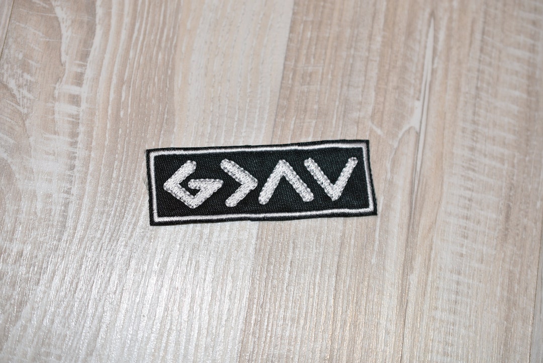 God is Greater Patch Faith Patch Cross Patch Embroidered Patch Hook ...