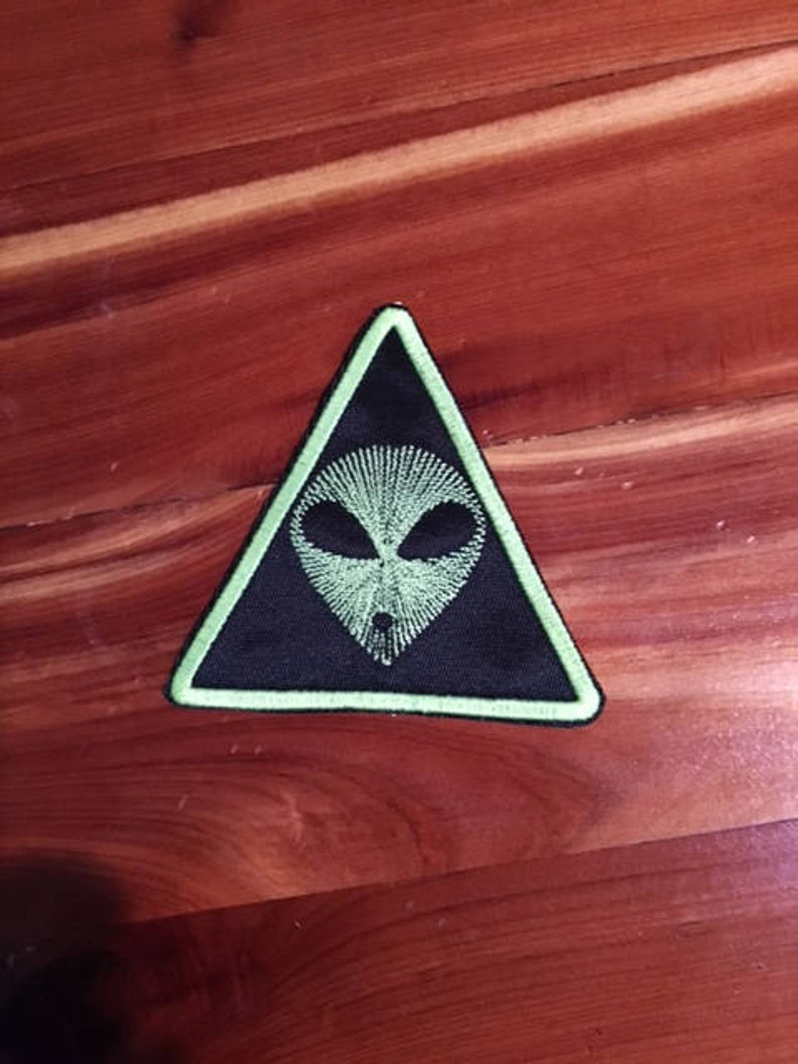 Alien Patch Hook Only Patch Sew on Alien Head Embroidered - Etsy