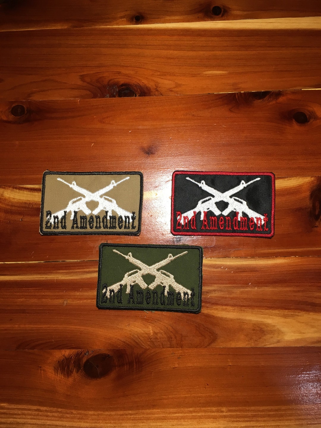 2nd Amendment Patch Gun Patch Embroidered Patch Hat Patch Hook Only ...