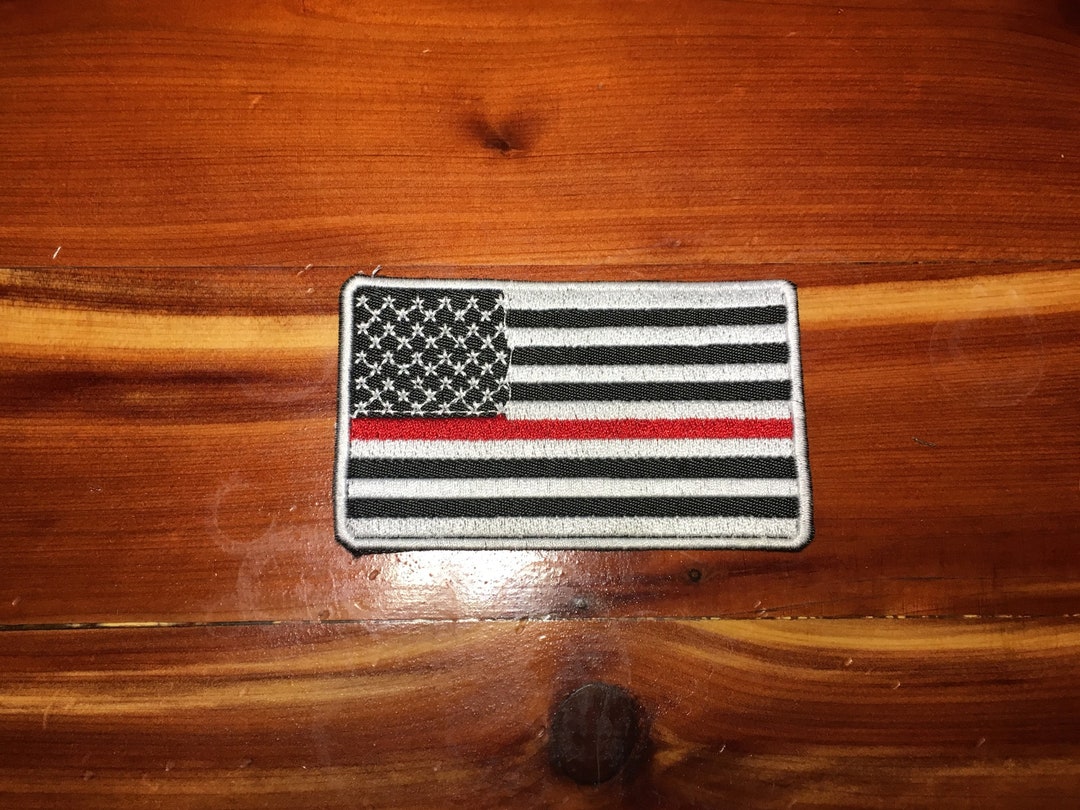 Thin Red Line American Flag Patch Flag Patch Embroidered Patch Sew on ...