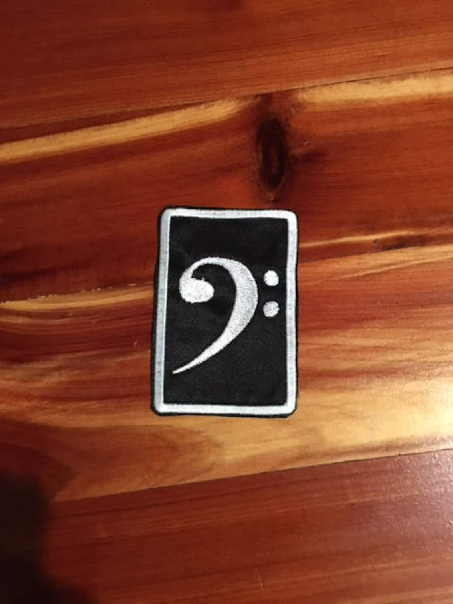 Bass Clef Patch Music Patch Hook Only Patch Sew on 3x2 - Etsy