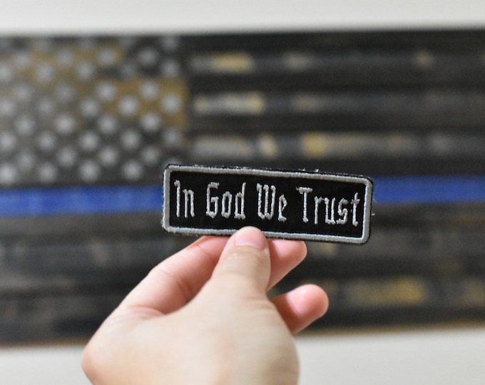In God We Trust Patch Embroidered Patch Hat Patch Hook Only | Etsy
