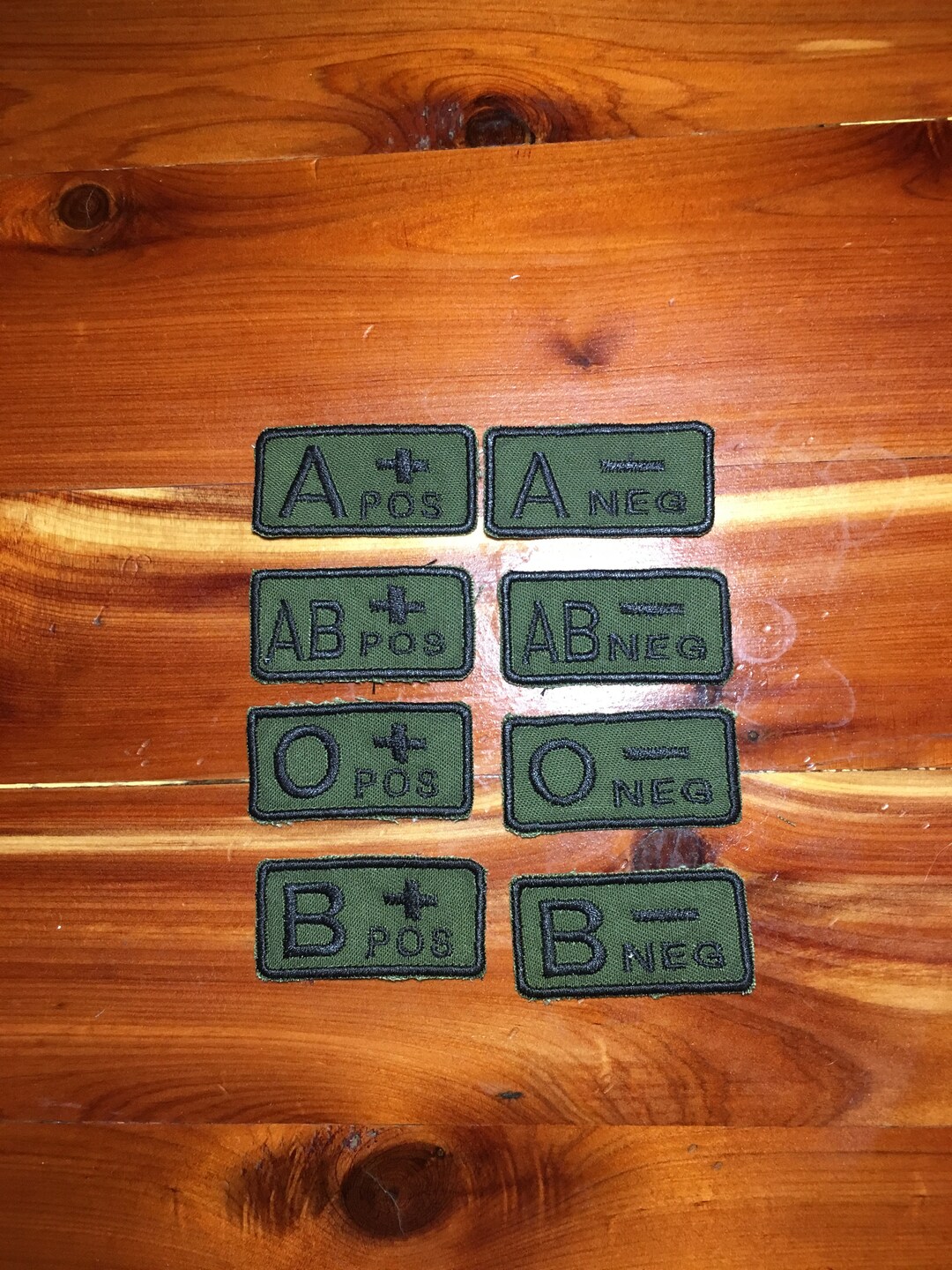 Blood Type Embroidered Hook Only Patch Sew on Patch A Positive A ...