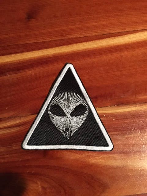 Alien Patch Hook Only Patch Sew on Alien Head Embroidered - Etsy