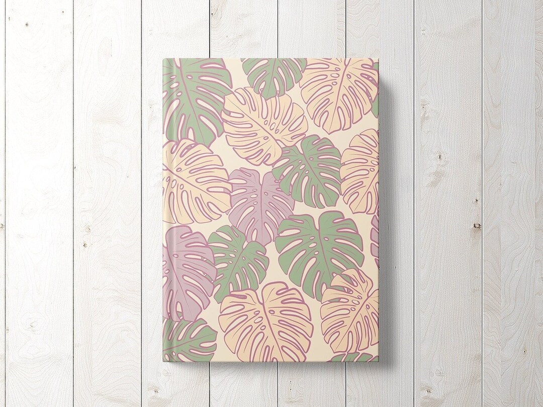 Hardcover Notebook Monstera Plant Hardcover Notebook Journal Botanical ...