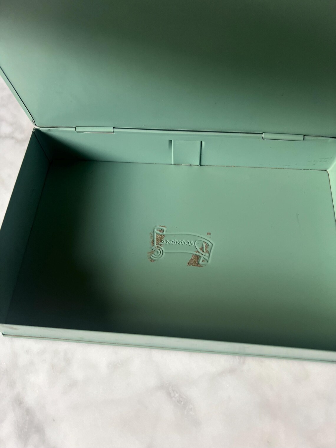 Vintage Toile Tin Crumb Box - Etsy