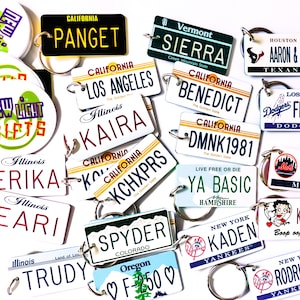 Personalized College University Keychain Tags - Machine Engraved ...