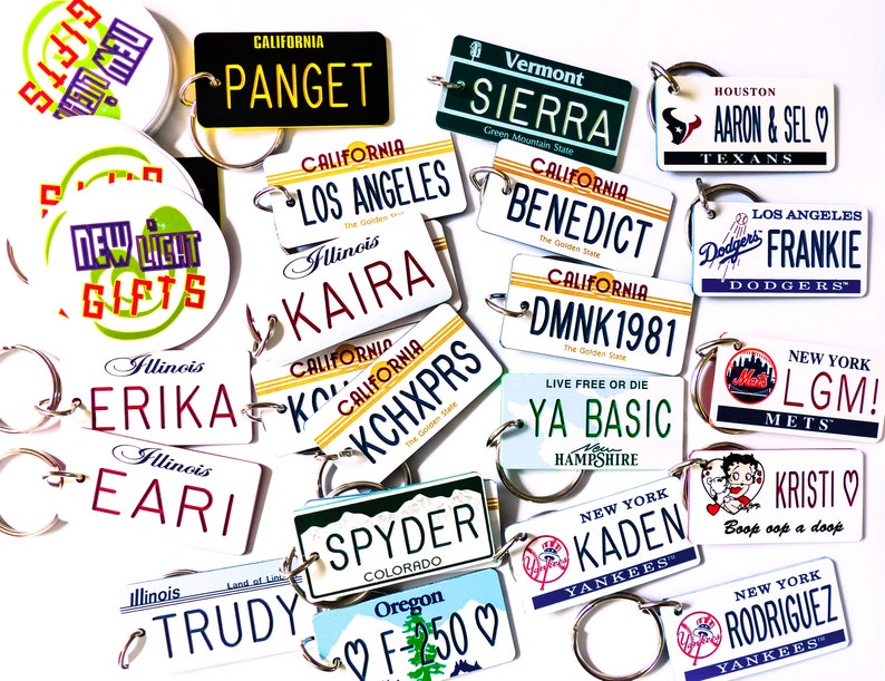 Personalized College University Keychain Tags Machine | Etsy