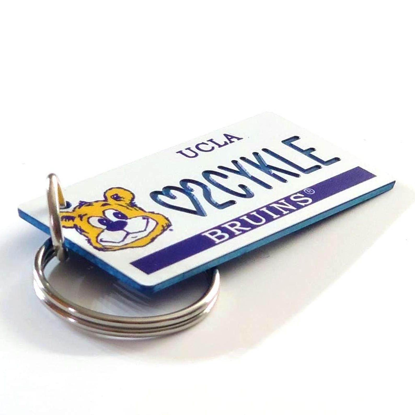 Personalized UCLA Bruins Keychain Tag - Custom Engraved - College ...