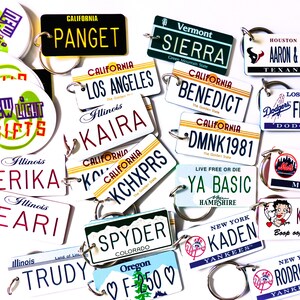 Personalized Alaska State License Plate Custom Keychain Tag - Key Tag ...