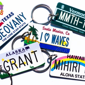 Personalized Barney Rubble Keychain Name Tag - Vintage Cartoon- Machine ...