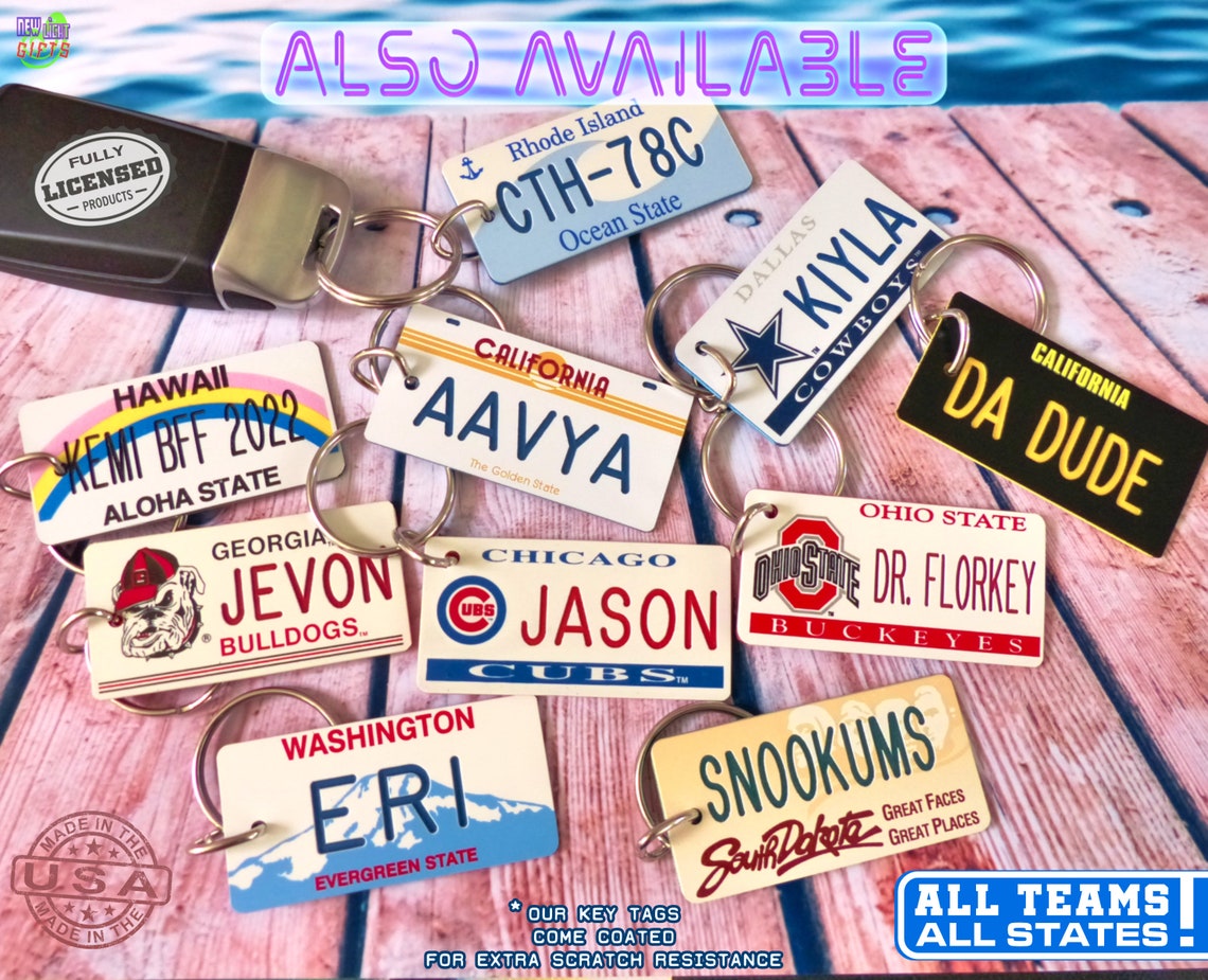 Personalized San Jose Sharks Keychain - Engraved Key Tag - Hockey Bag ...