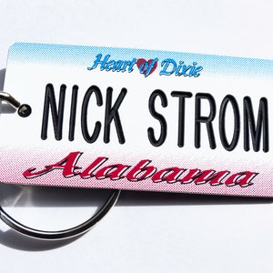 Personalized Alabama State License Plate Keychain Tag - Vintage ...