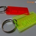 Personalized Neon Keychain Tags Cutom Bright Color Backpack Tag Luggage ...