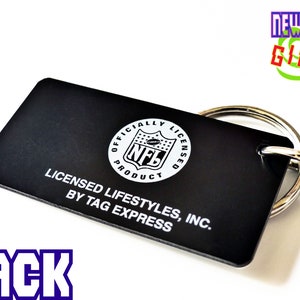 Personalized Atlanta Falcons Keychain - Custom Engraved Key Tag ...