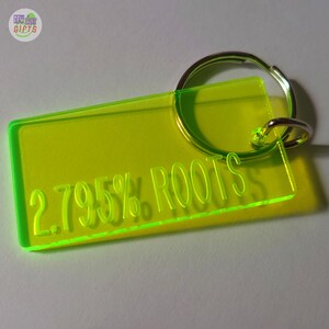 Personalized Neon Keychain Tags - Cutom - Bright Color - Backpack Tag ...