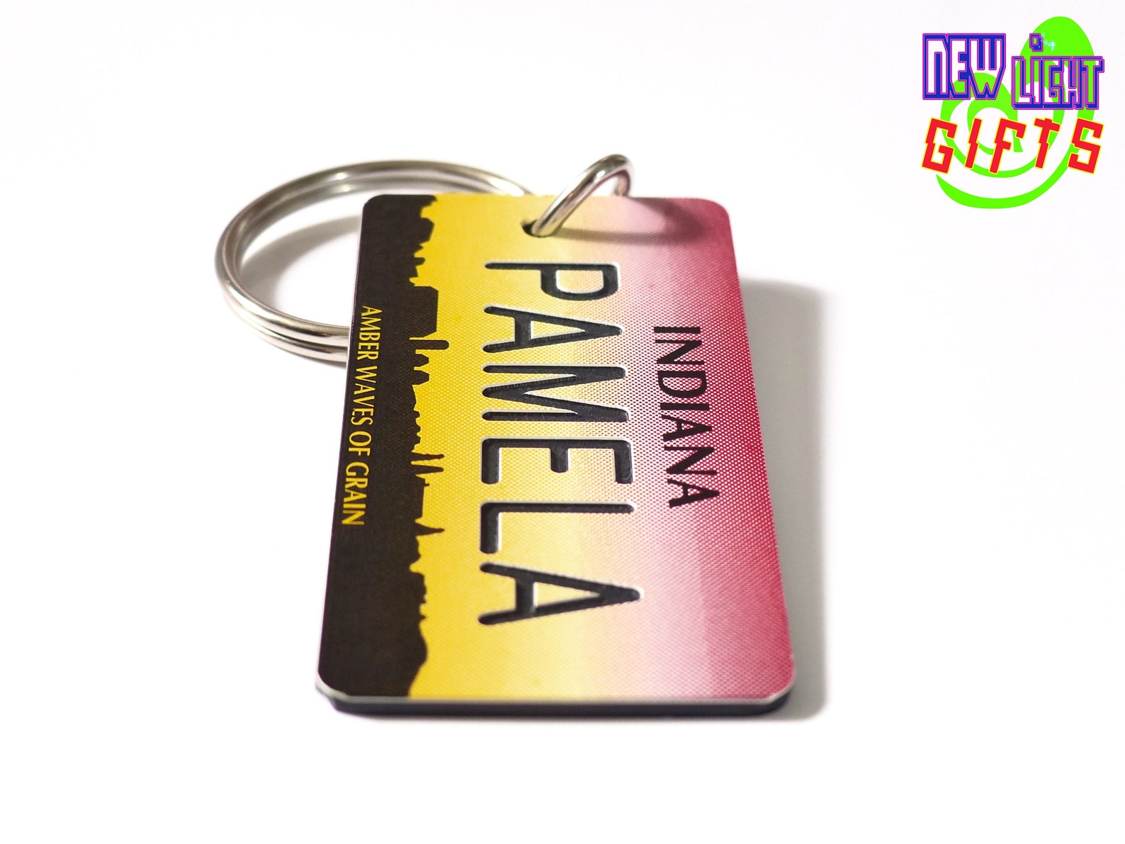 Personalized Indiana State License Plate Custom Keychain Tag - Etsy