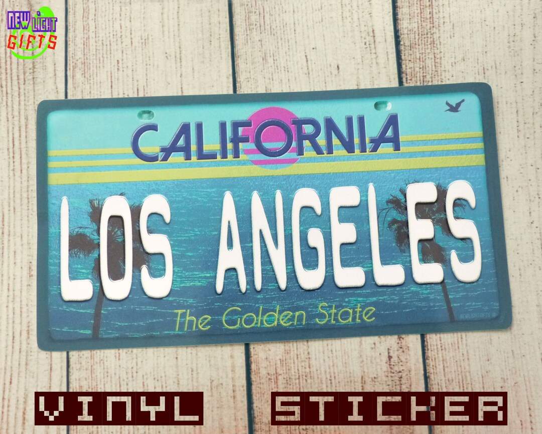 Los Angeles, California Sticker | Weatherproof Vinyl | Bumper Sticker ...