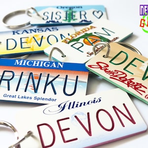 Personalized Maryland State License Plate Keychain Tag - Engraved ...
