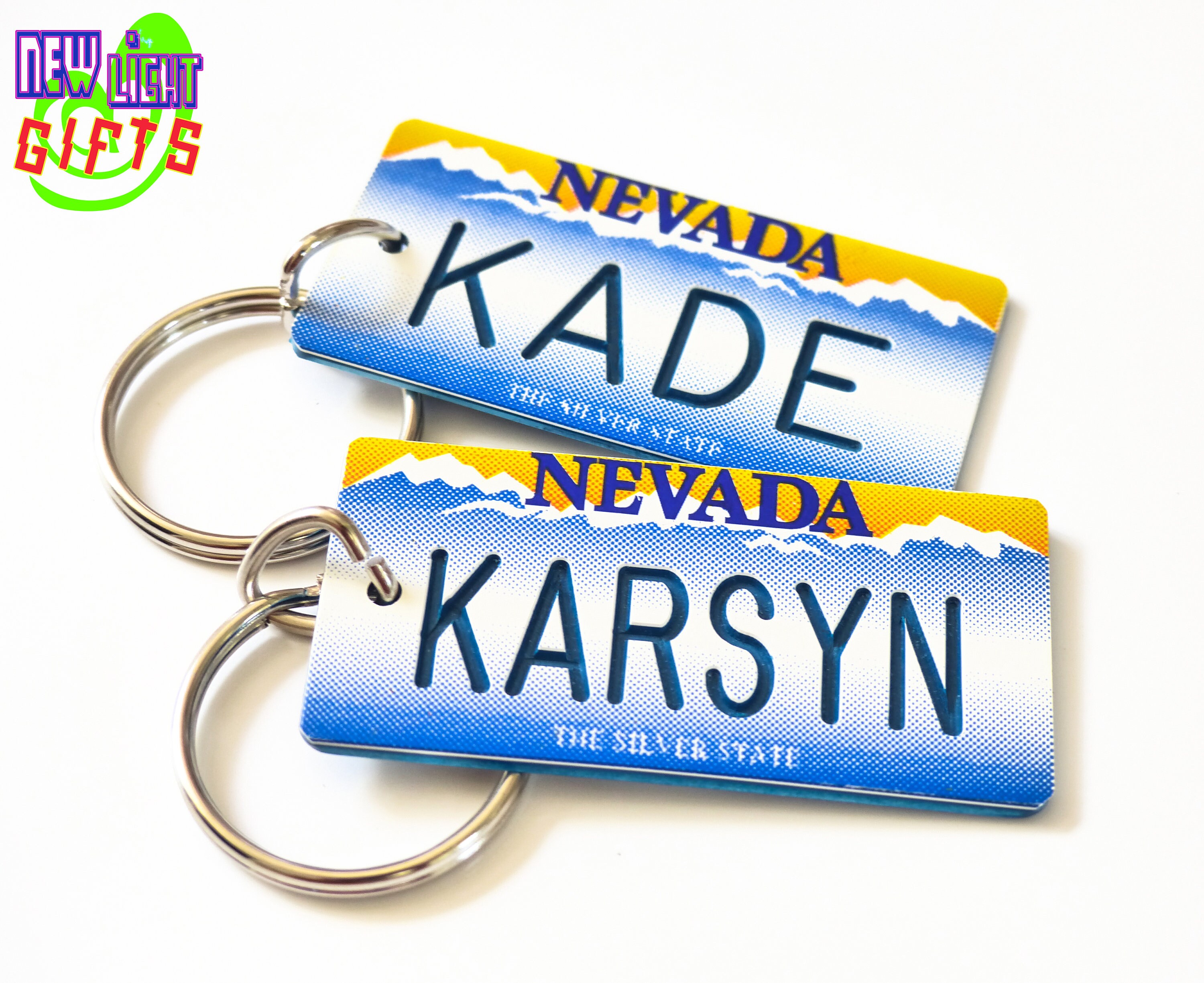 Personalized Nevada State License Plate Keychain Tag Vintage | Etsy