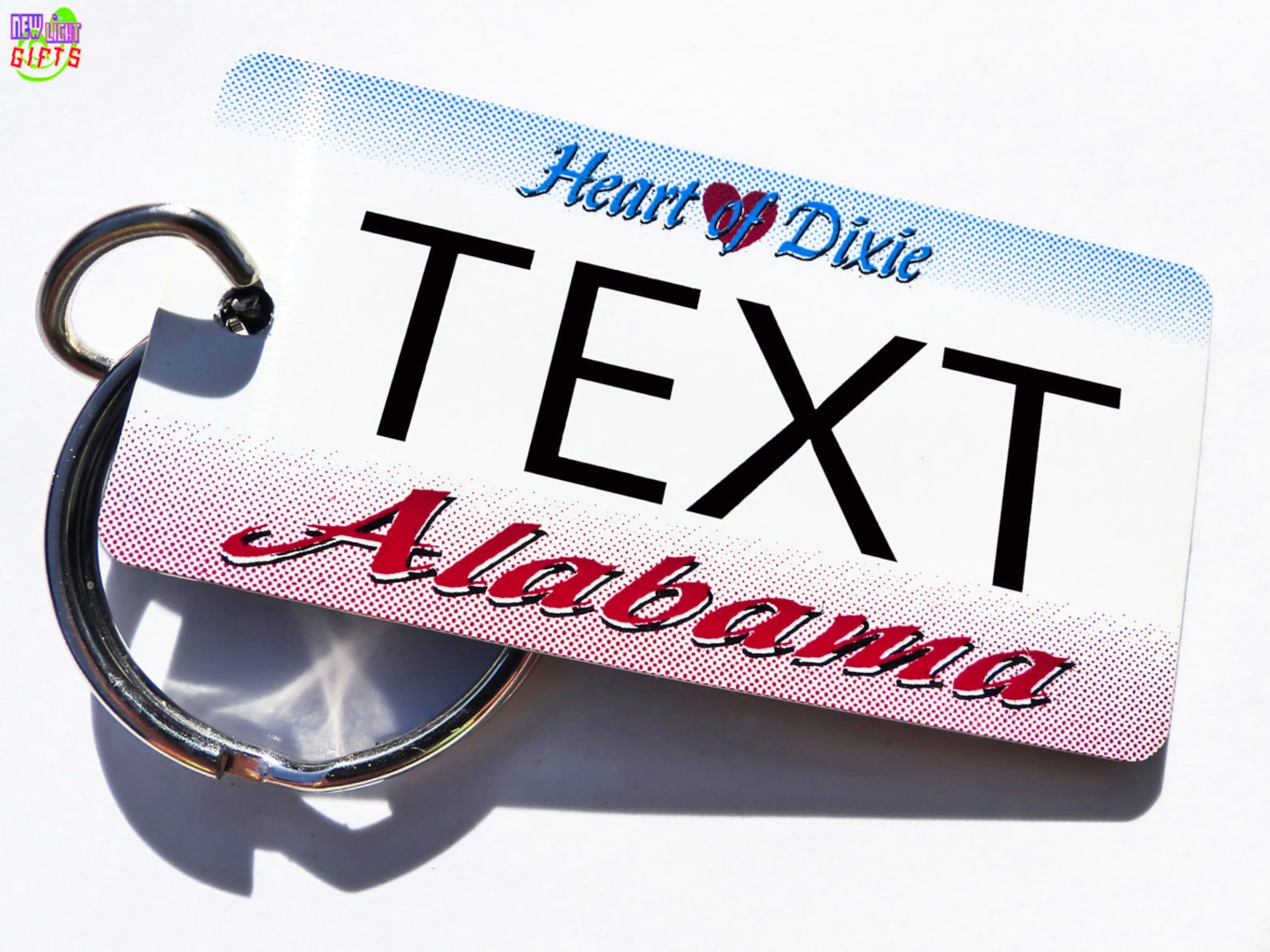 Personalized Alabama State License Plate Keychain Tag | Etsy