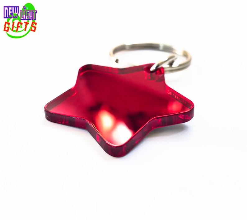 USA Reflective Stars Keychain - Red White Blue - New Novelty - American ...