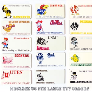 Personalized College University Keychain Tags - Machine Engraved ...