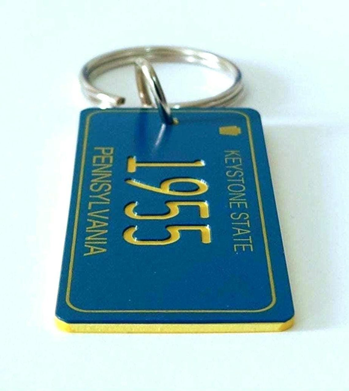Personalized Pennsylvania State Keychain Tag Bag Charm Tag - Name Key ...