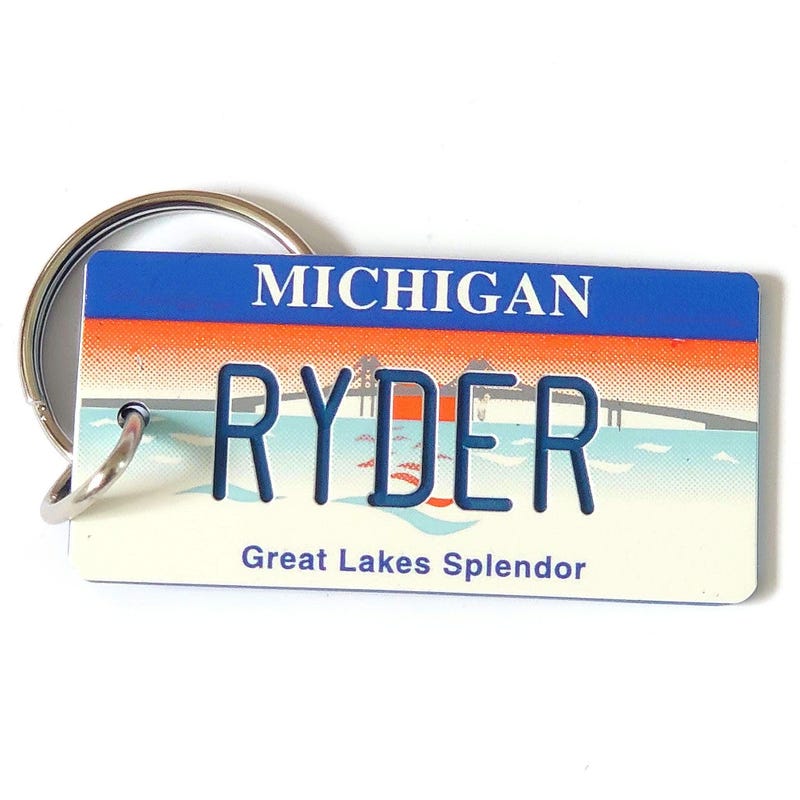Michigan State Key Lanyard - Etsy