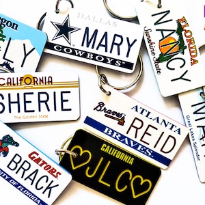Personalized Maryland State License Plate Keychain Tag - Engraved ...