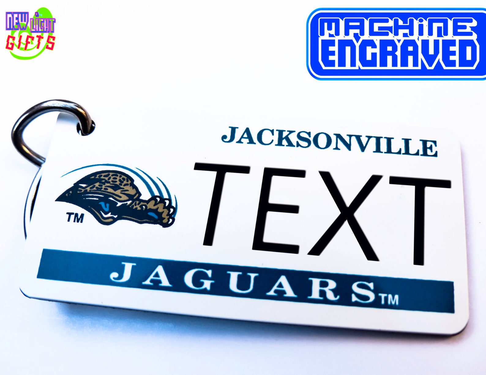 Personalized Jacksonville Jaguars Keychain Plate Tag Vintage | Etsy