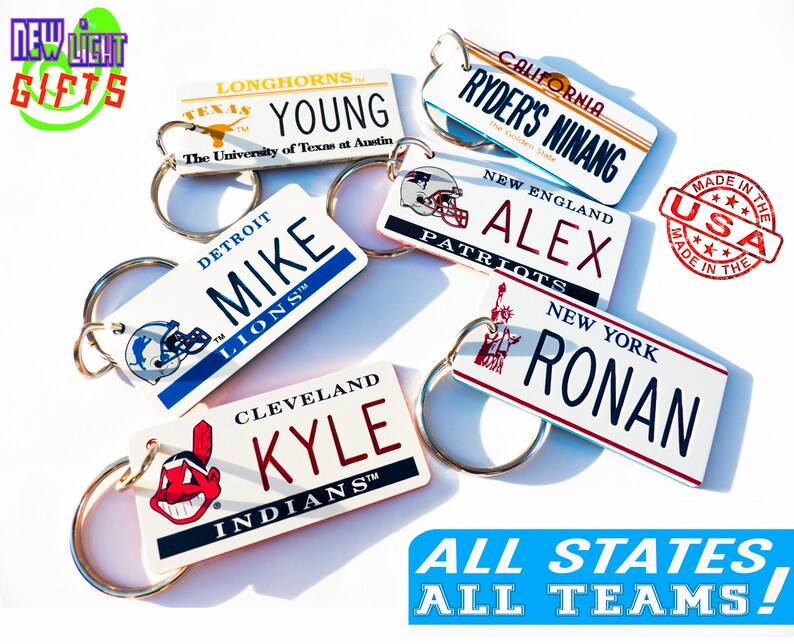 Personalized Kansas State License Plate Custom Keychain Tag | Etsy