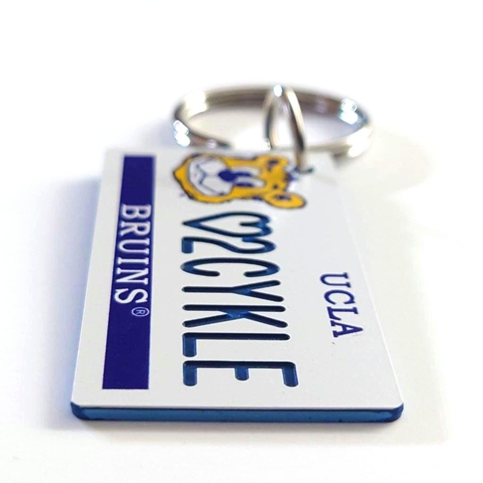Personalized UCLA Bruins Keychain Tag - Custom Engraved - College ...
