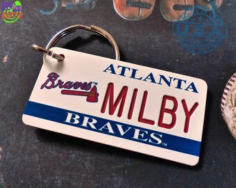 Atlanta Braves Keychain | Etsy