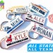 Personalized Maryland State License Plate Keychain Tag Engraved Travel ...