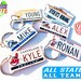 Personalized Neon Keychain Tags Cutom Bright Color Backpack Tag Luggage ...