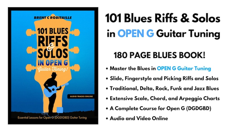 101 Blues Riffs and Solos in Open G Guitar Tuning DGDGBD - Etsy