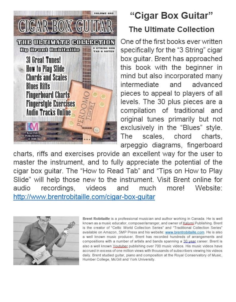 How to Play Cigar Box Guitar - the Ultimate Collection - Book - Music ...