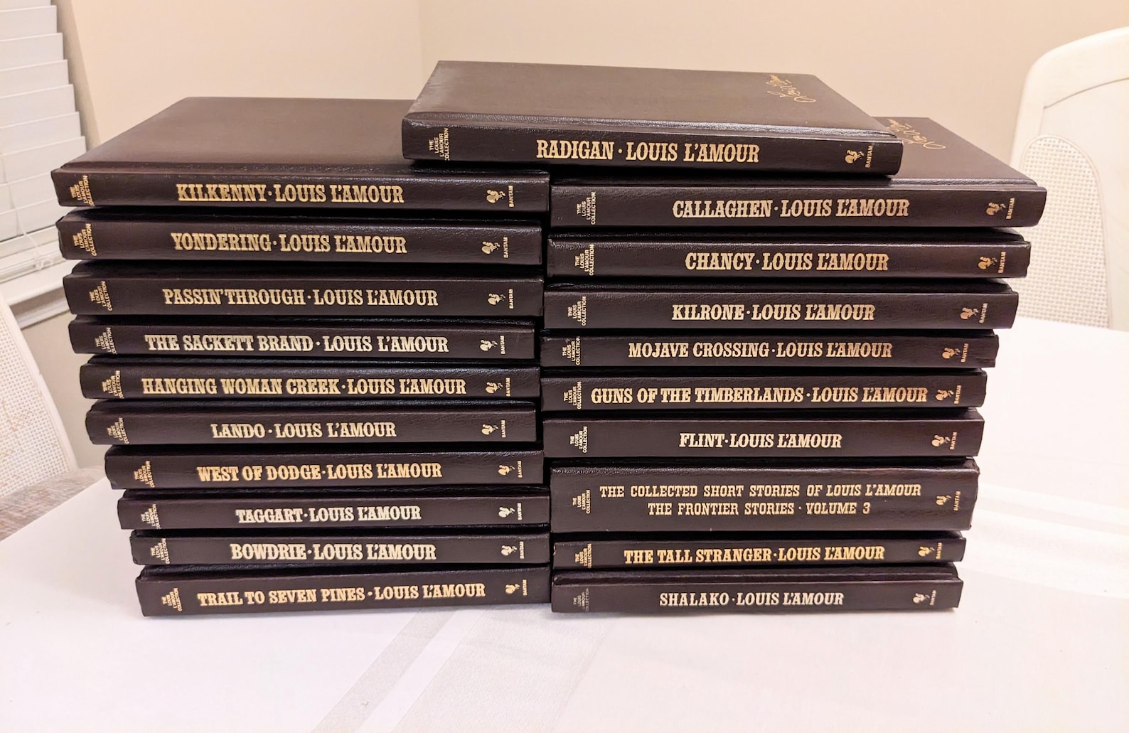 Louis L'amour Book: Leatherette Edition With Gilt Lettering - Etsy
