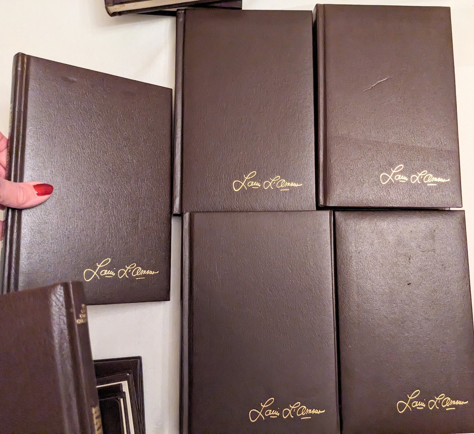 Louis L'amour Book: Leatherette Edition With Gilt Lettering - Etsy