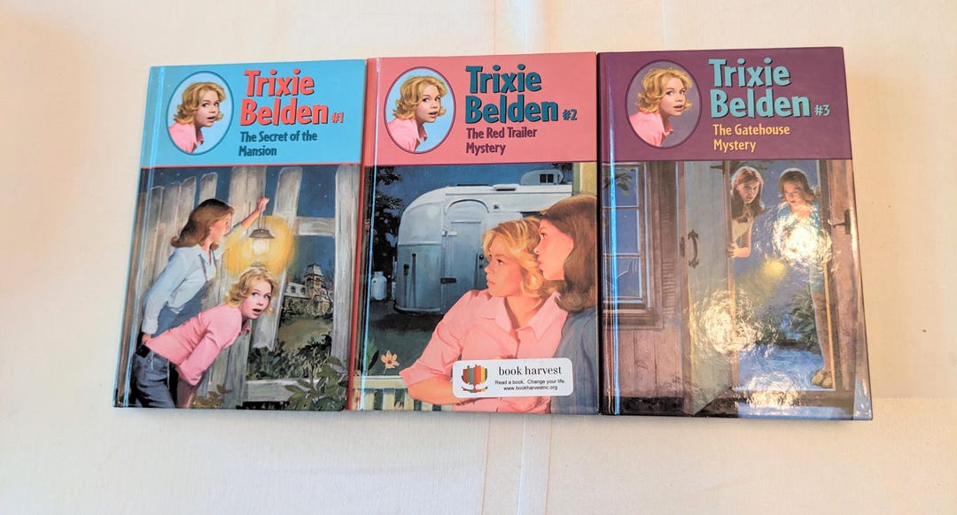 Trixie Belden Books, Random House Editions, Set of 3. Secret of Mansion ...