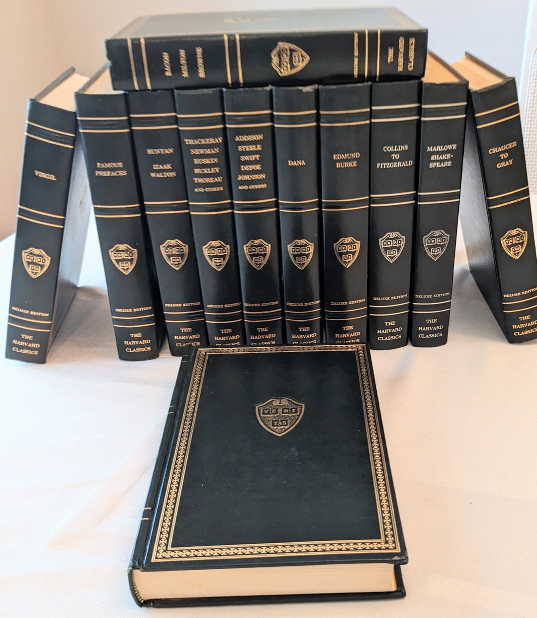 Harvard Classics Five-foot Shelf of Books, Green Covers Registered ...