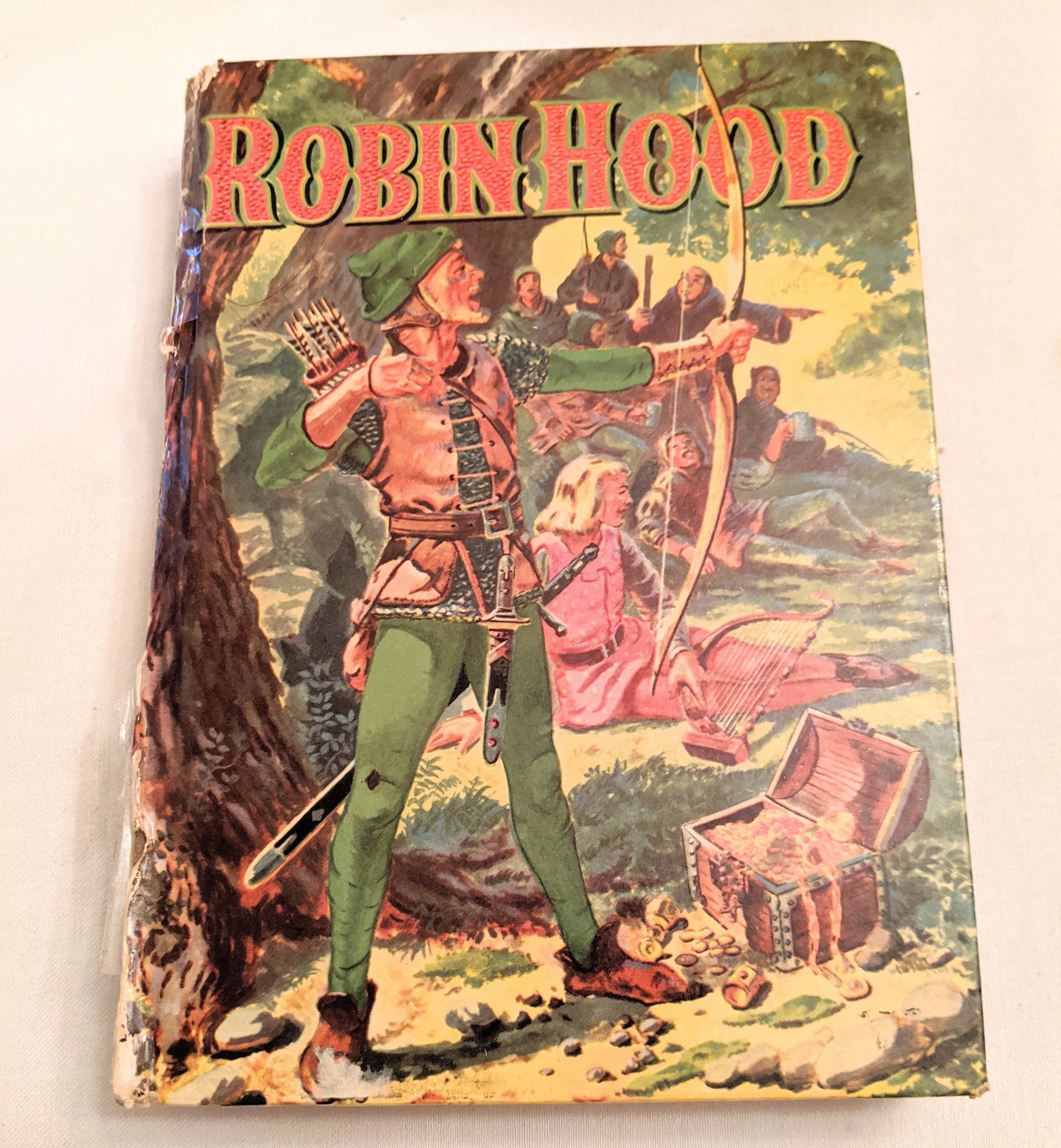 Robin Hood Illustrated Glossy Hardcover 1955 Printing | Etsy