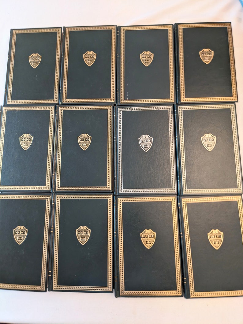 Harvard Classics Five-foot Shelf of Books, Green Covers Registered ...
