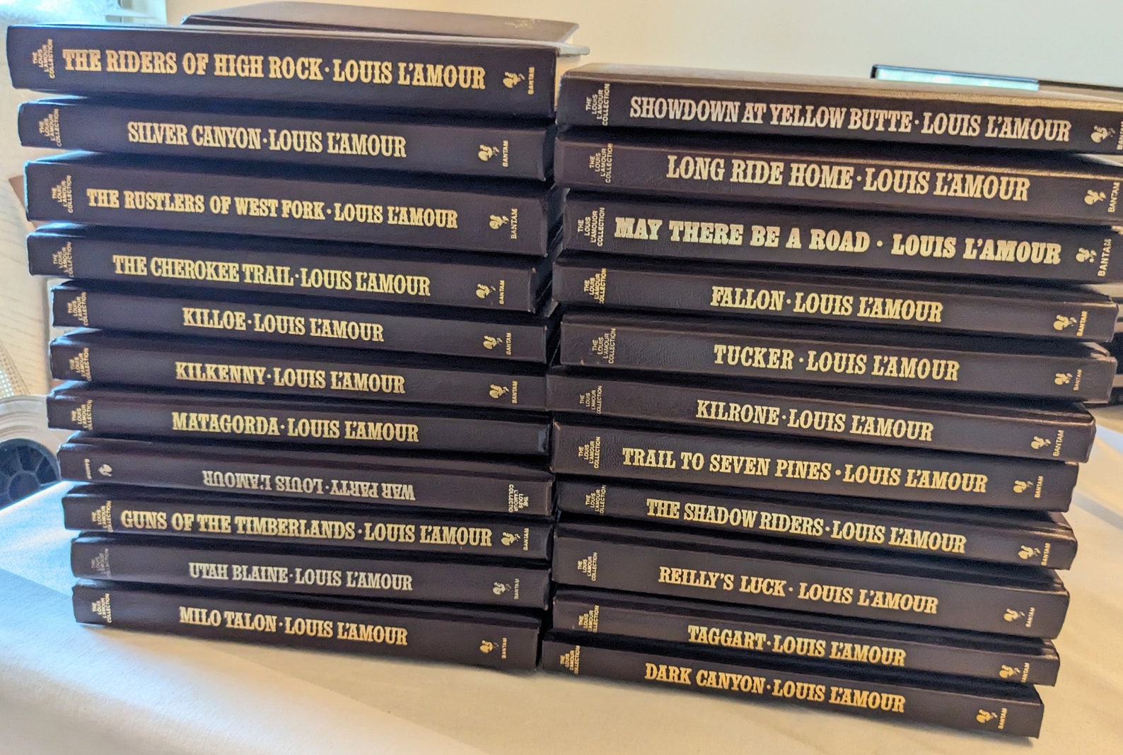 Louis L'amour Book: Leatherette Edition With Gilt Lettering - Etsy