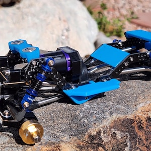 SCX24 "punisher V2" Universal Chassis, Frame Assembly, LCG, 20deg Skid ...