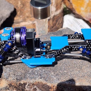SCX24 "punisher V2" Universal Chassis, Frame Assembly, LCG, 20deg Skid ...
