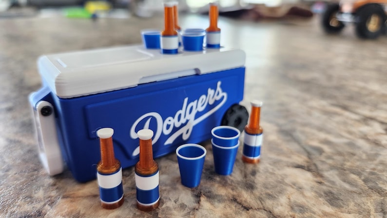 Los Angeles Dodgers Ice Chest Cooler, 1/10 Scale, Working Parts!! - Etsy