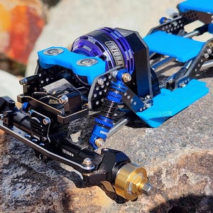 SCX24 "punisher V2" Universal Chassis, Frame Assembly, LCG, 20deg Skid ...